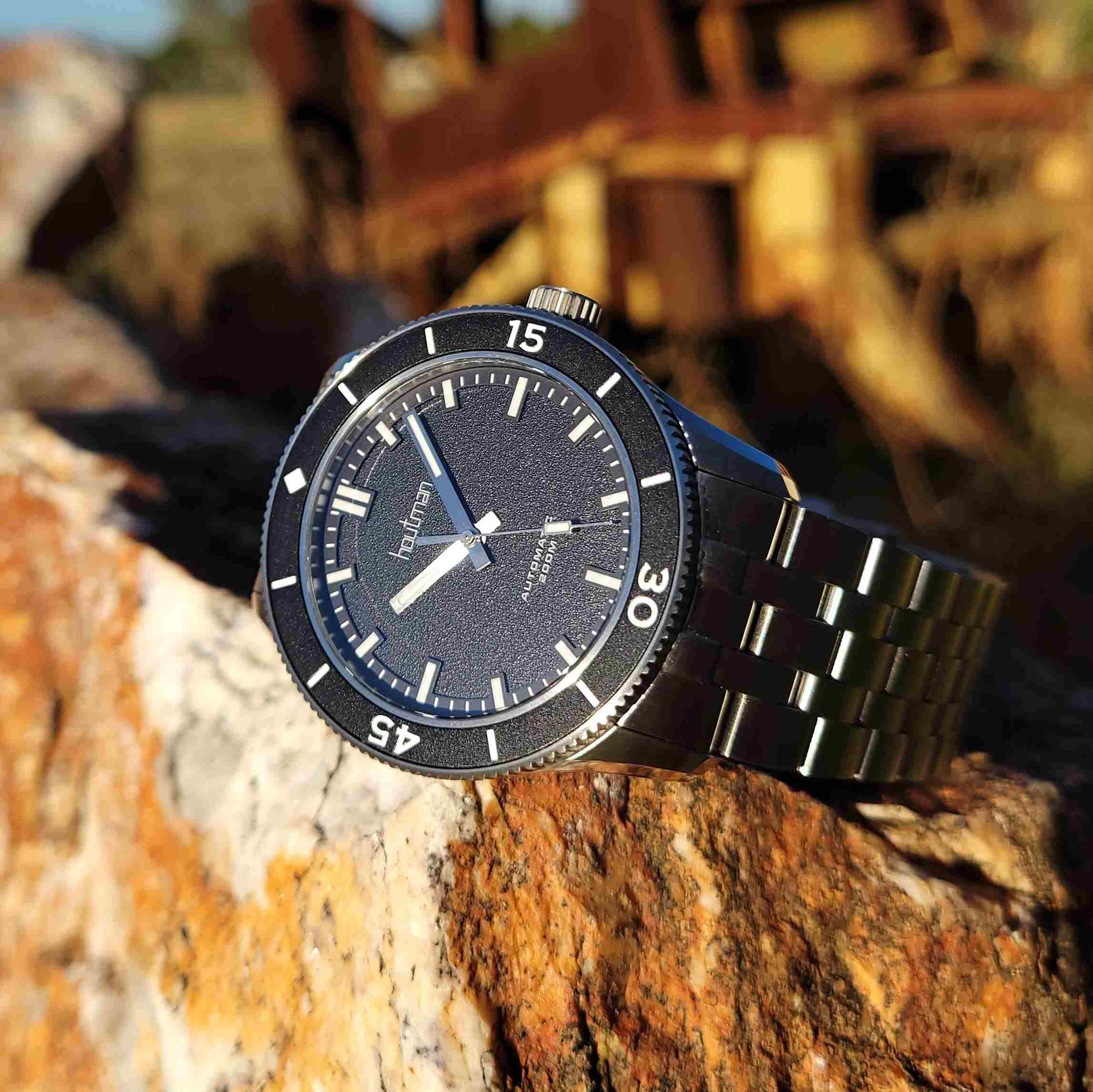 Pilbara Black Sand Dial Watch - Best Black Dive Watches